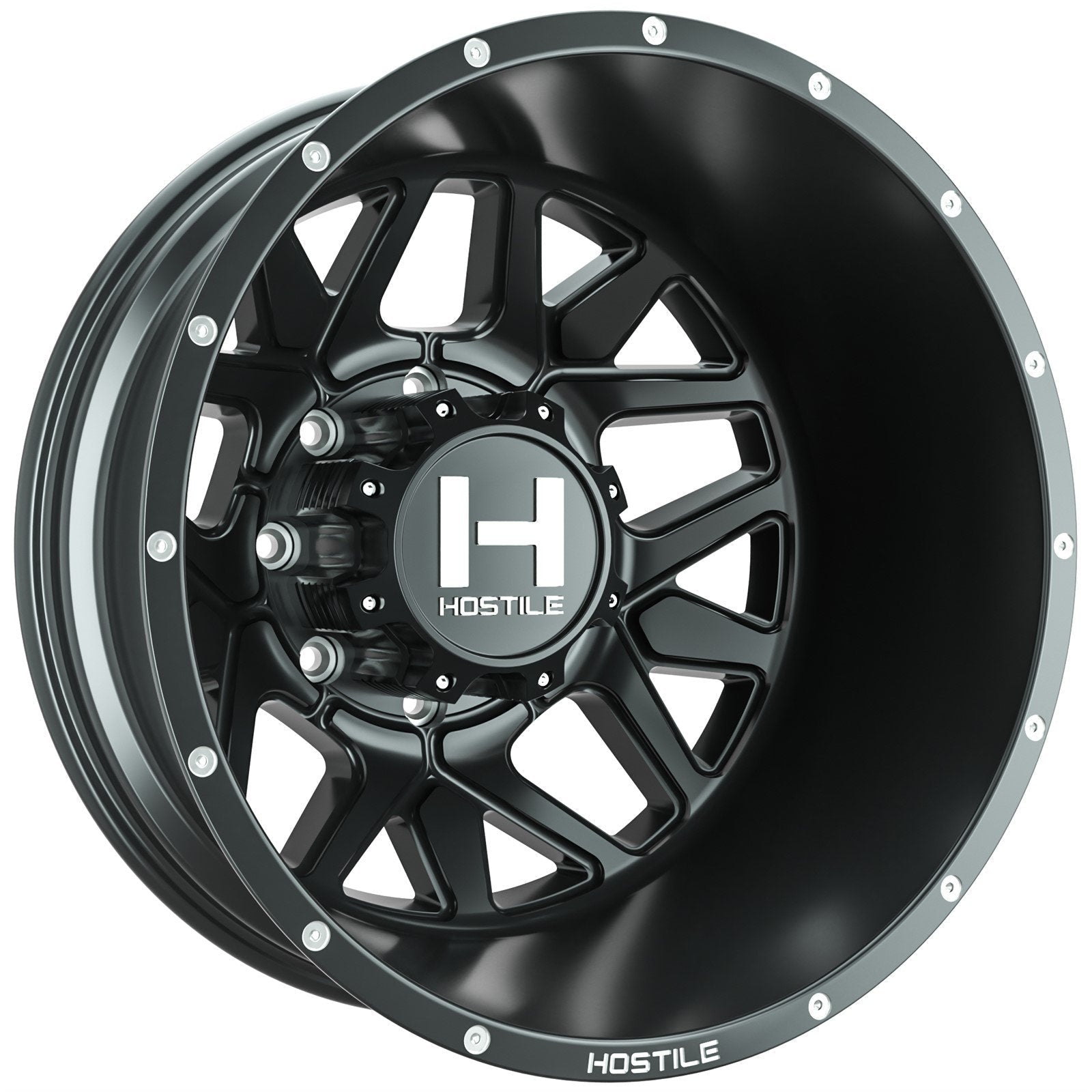 Hostile H402 Diablo Dually Rear 22x8.25 8x165 -221mm Asphalt