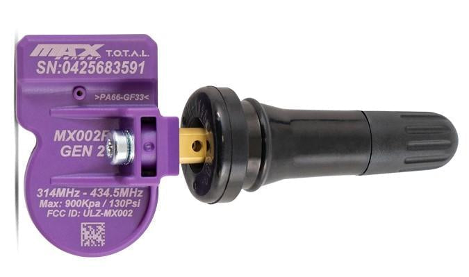 TPMS Max Sensor Valve Stem - Programmable 315/433 Mhz